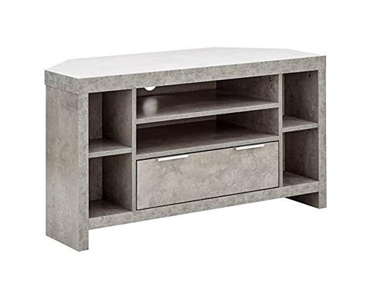Bloc Corner TV Unit Concrete – tradegoods.co.uk